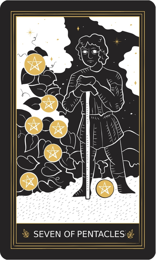 Seven of Pentacles Tarot Card Meaning | Opportunities