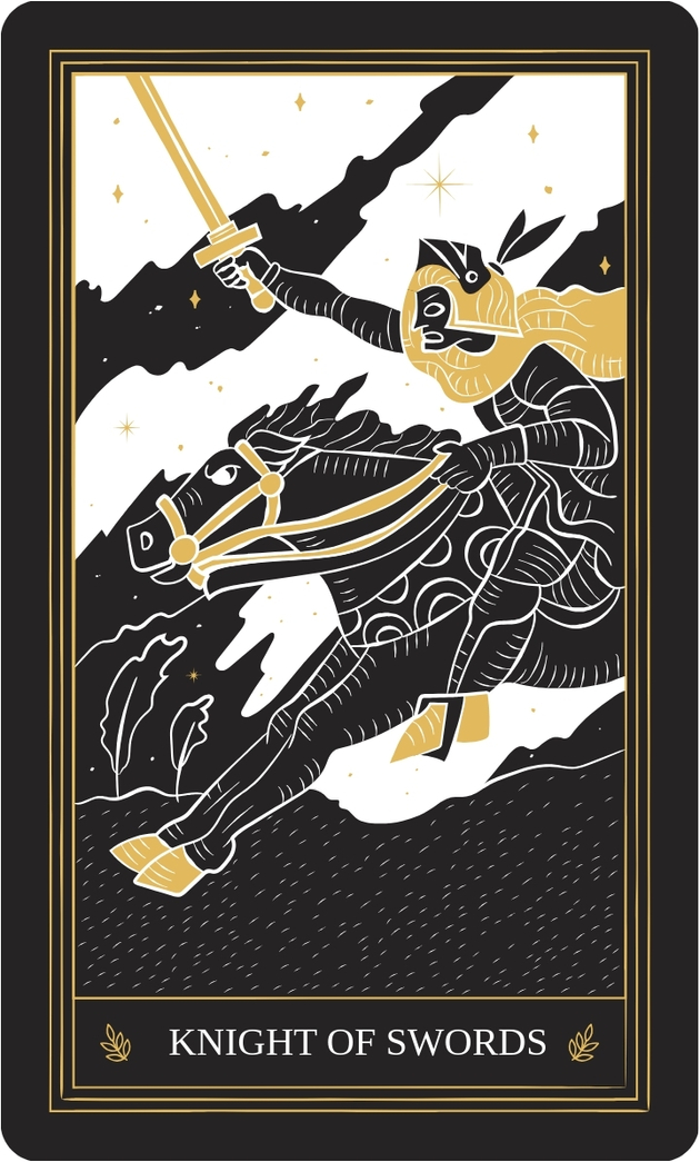 Knight of Swords Tarot Card Meaning | Mental Clarity and Determined Action