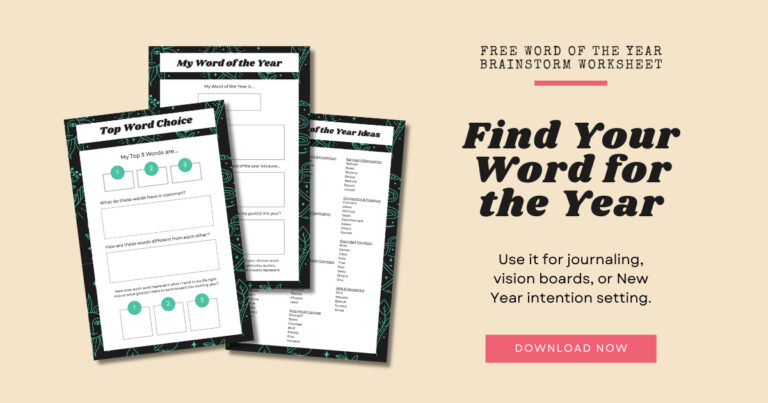 How to Choose Your Word of the Year (100+ Ideas for 2026)