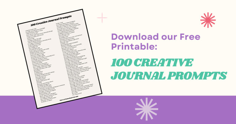 Free Printable Creative Art Journal Prompts | Journal Ideas